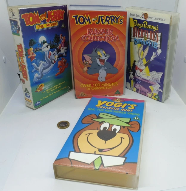VHS VIDEO TAPE Cartoon Bundle Tom and Jerry Cassette PAL VCR Joblot ...