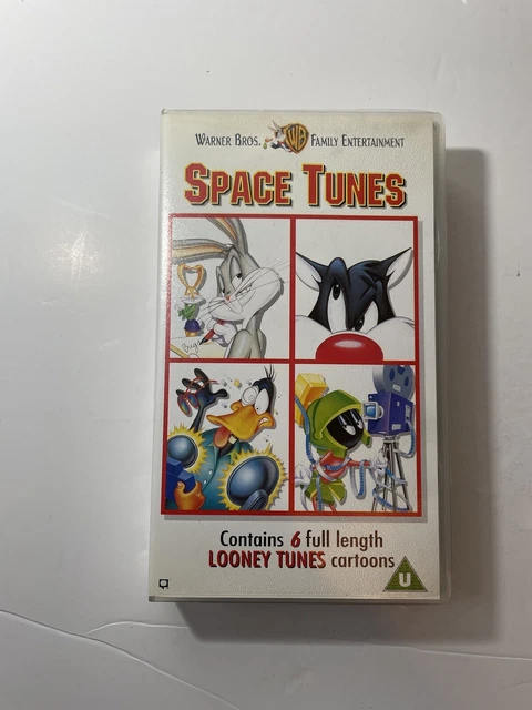 WARNER BROS SPACE Tunes, Looney Tunes Cartoons, VHS Video Cassette £2. ...