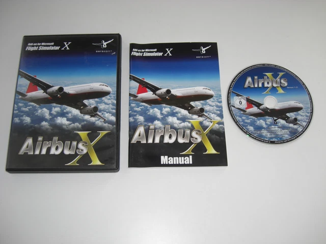 AIRBUS X PC DVD Rom Add-On Microsoft Flight Simulator Sim X FSX FS £19. ...