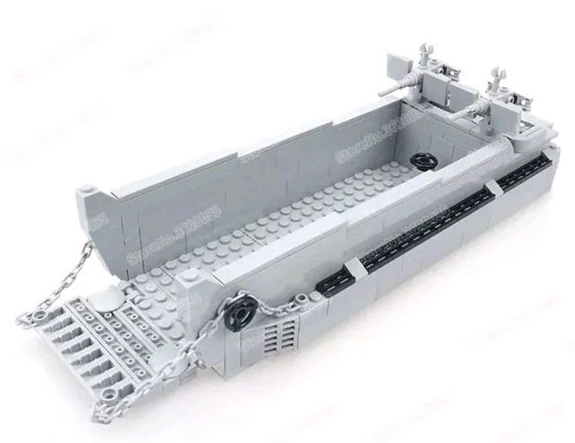 CUSTOM WW2 US Usa Army Omaha Landing Craft Blocks Build Not Lego D Day ...