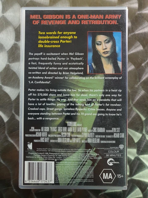 PAYBACK - MEL Gibson - VHS Movie 1998 - Video Tape VGC £3.02 - PicClick UK