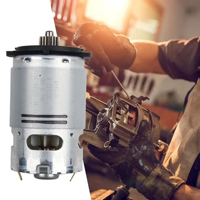 DEWALT DCD776 MOTOR - 18V DC Replacement Motor with 18-Tooth Metal Gear ...
