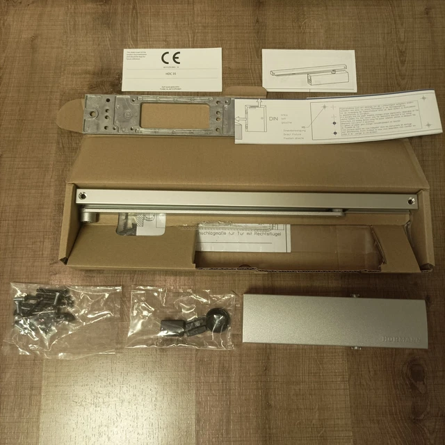 HÖRMANN OBENTÜRSCHLIESSER HDC 35 mit Gleitschiene Türschließer silber EUR 65,00 - PicClick DE