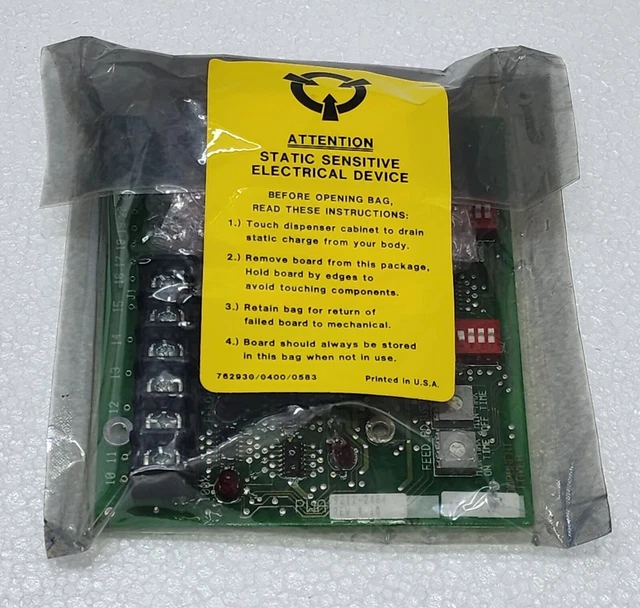 ECOLAB PWA 9212-2464 Rév 4.10 Vanguard 2026 Carte De Contrôle EUR 342,53 - PicClick FR