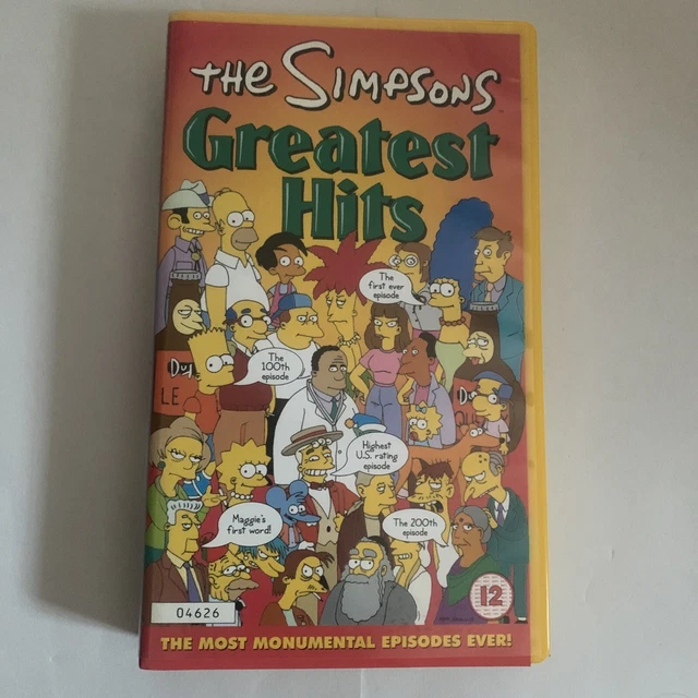 THE SIMPSONS GREATEST Hits VHS Limited Edition Numbered Mega Rare 04626 ...