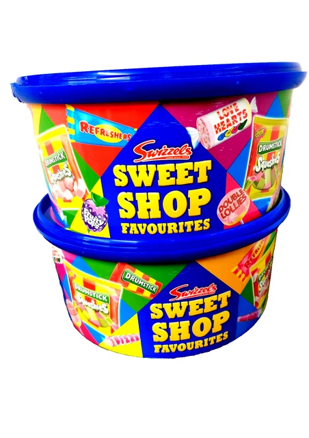 SWIZZELS SWEET SHOP Favourites Multipack Tub 650g Party Mix Sweets x 2 ...