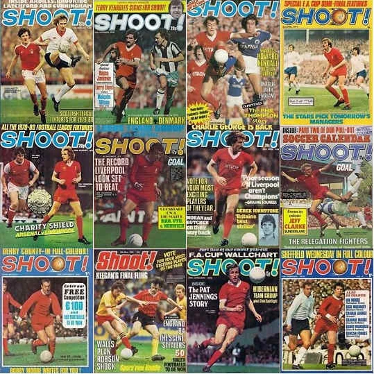 SHOOT FOOTBALL MAGAZINE Front Cover Page Pictures Liverpool Players ...