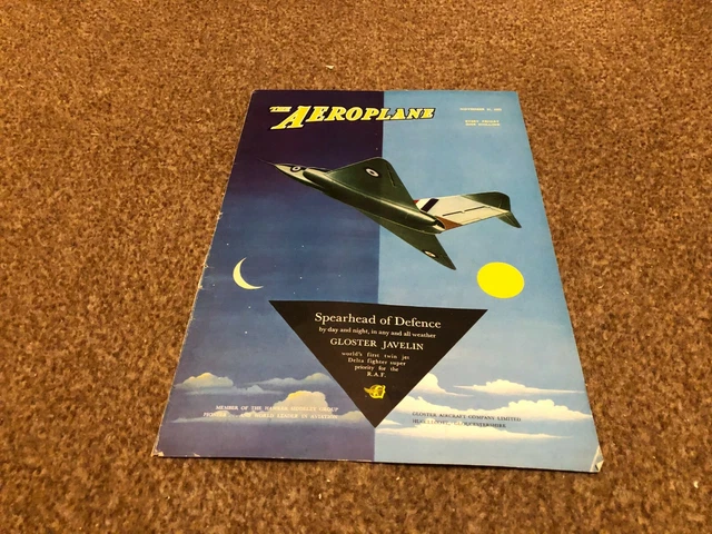 AC65 AEROPLANE MAGAZINE Cover Page 11X8 Gloster Aircraft Ltd - The ...