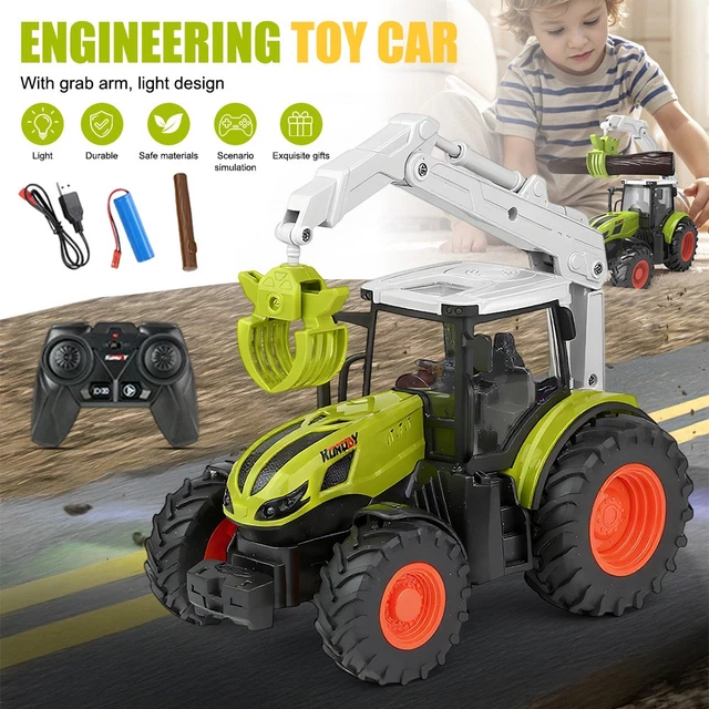 1:24 REMOTE CONTROL Tractor RC Farm Tractor RC Truck Toy Vehicle for ...