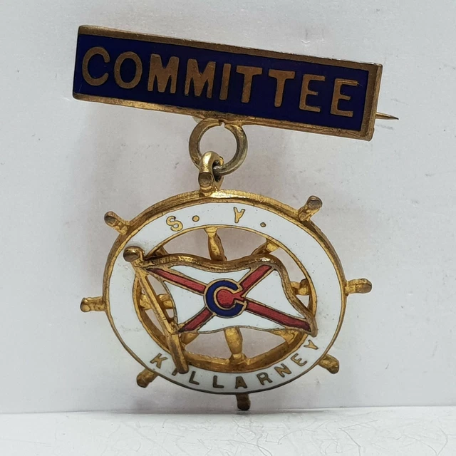 SY KILLARNEY COMMITTEE ship wheel enamel badge 28mm EUR 26,43 - PicClick FR