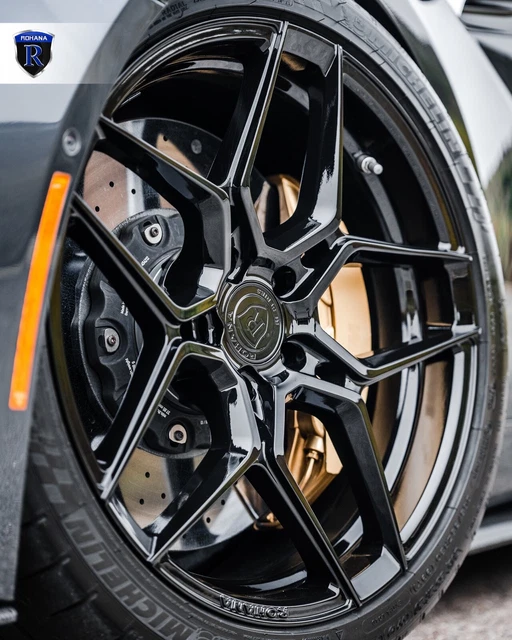 19” ROHANA RFX10 Gloss Black Concave Wheels For Bmw E90 E92 E93 325 328 ...