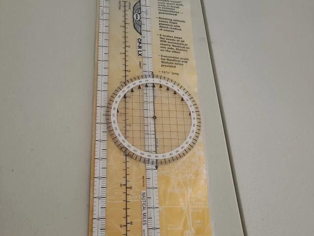 ULTIMATE ROTATING PLOTTER AERONAUTICAL CHART VFR NAV. by ASA CP-RLX $7. ...