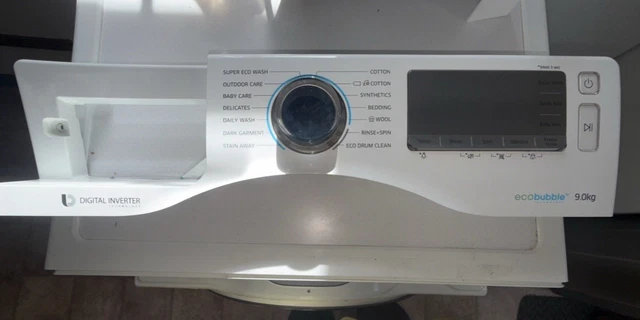 SAMSUNG FRONT PANEL fascia & control board ecobubble WW90H7410EW ...