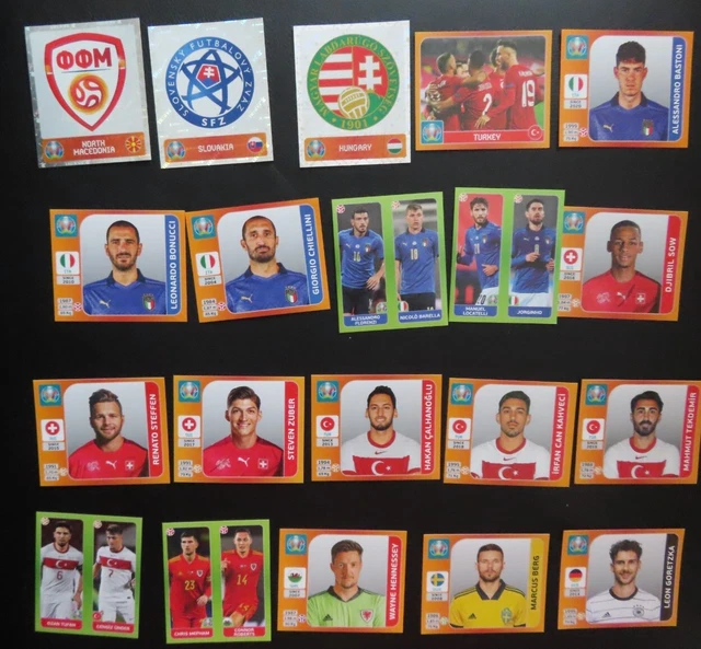 PANINI FOOTBALL LOT De 20 Images Euro 2020 Tournament Edition Aucun ...