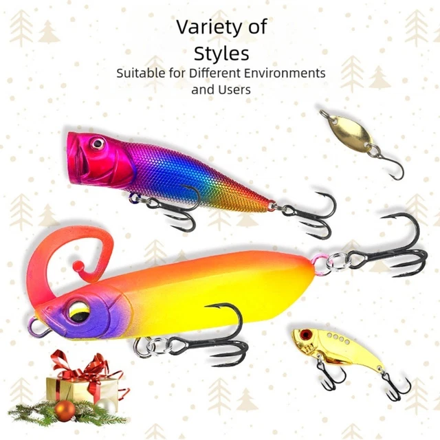 2025 FISHING LURE Advent Calendar with 24 Days of Poppers Crankbaits ...