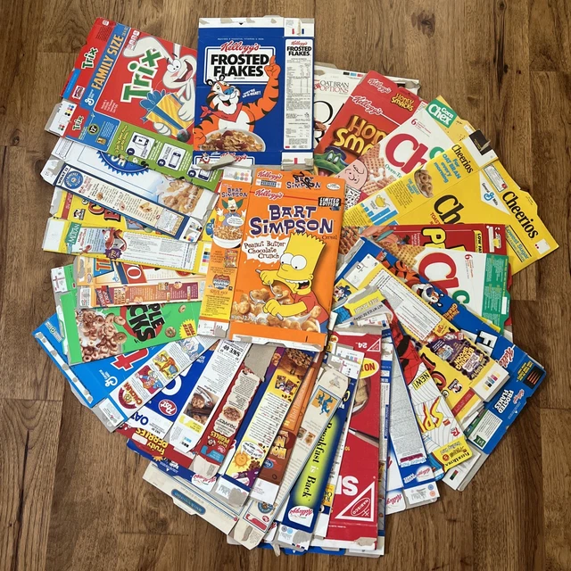 LOT #A: 1980S to 2000s Cereal Boxes - 32 in All £89.07 - PicClick UK