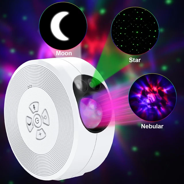 SMART WIFI GALAXY 3D Aurora Star LED Projector Starry Party Light USB ...