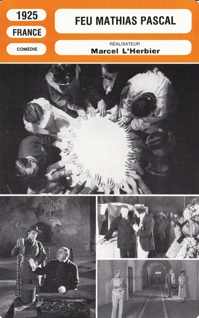 FICHE CINEMA : Marcel L'herbier - Feu Mathias Pascal - 1925 EUR 1,00 ...