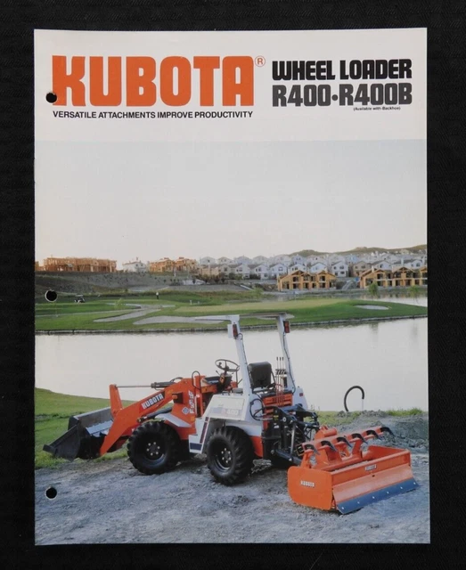 VÉRITABLE KUBOTA R400 R400B Roue Chargeur Tracteur Catalogue Sales ...