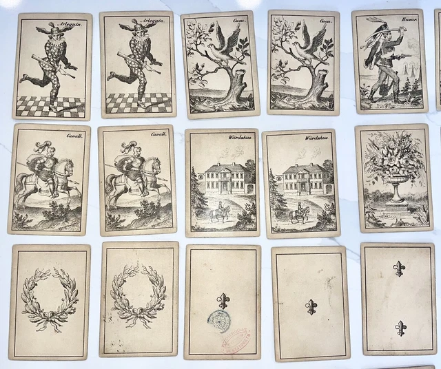 C1880-1890 KILLEKORT CUCKOO Kille Campio Antique Playing Cards Rare ...
