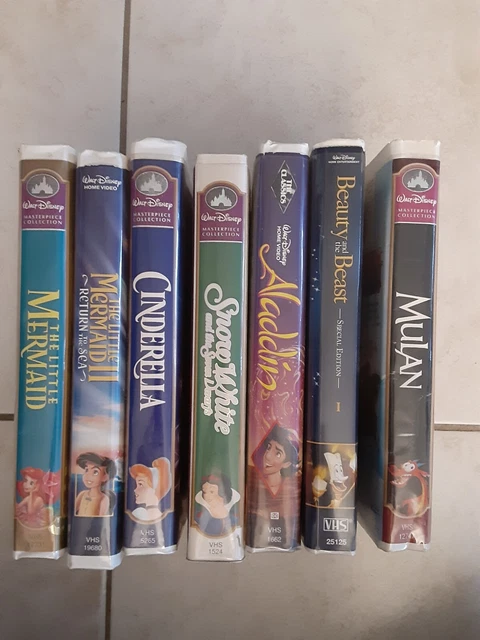 SEVEN DISNEY VHS tapes Disney Princesses EUR 18,16 - PicClick FR