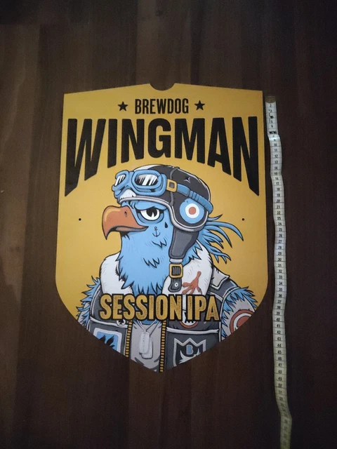 BREWDOG WINGMAN RARE Embossed Metal Sign £42.03 - PicClick UK