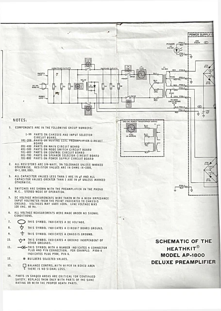 CIRCUIT DIAGRAMS-SCHALTPLÄNE POUR Heathkit AP-1800 EUR 8,24 - PicClick FR