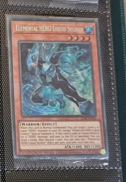 ELEMENTAL HERO LIQUID Soldier - LDS3-EN103 Secret Rare Limited Ed ...