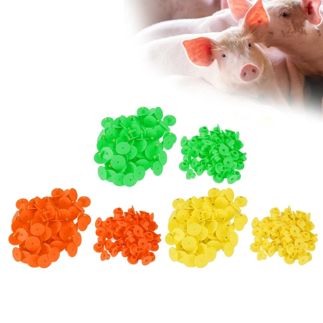 LIVESTOCK EAR TAG Strong Tensile Resistance Animal Round Ear Tags For ...