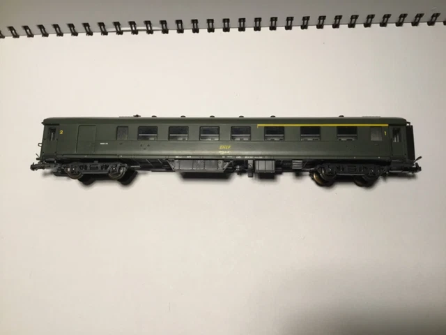 ROCO 44218, 1 Personenwagen 1./2,Klasse SNCF m. Gepäckabteil, Trix ...