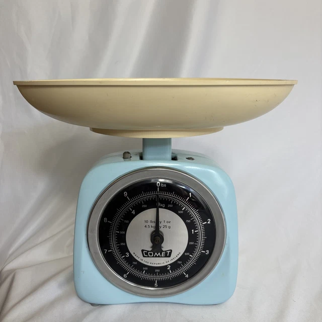 VINTAGE COMET BABY Blue Kitchen Scales - Vintage Retro - Made In ...