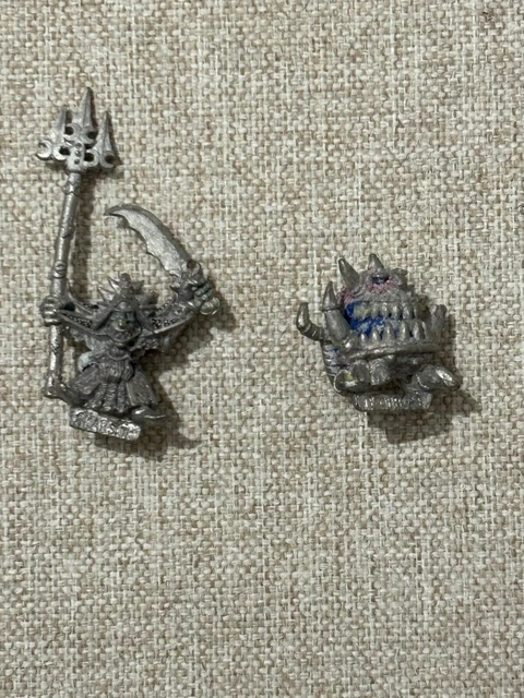 JEUX WORKSHOP WARHAMMER Skarsnik et Gobbla Goblin Squig OOP Metal Orcs ...