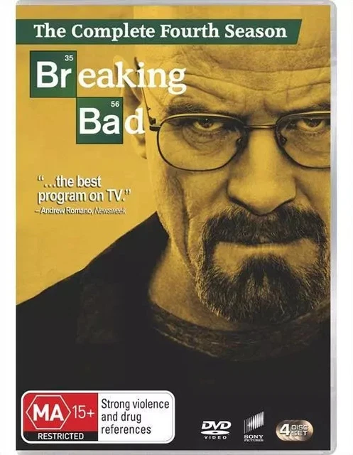 BREAKING BAD : Complete Season 4 (DVD) Australia Region 4 FREE POST ...