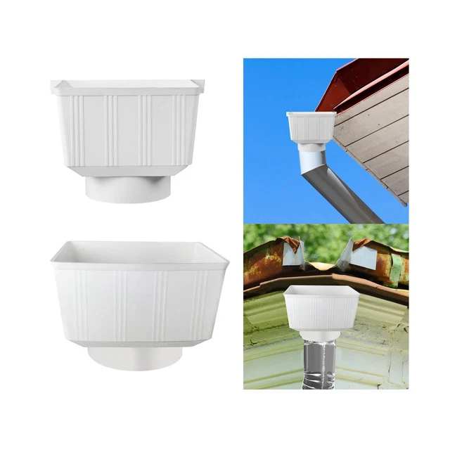 RAIN DOWNSPOUT CONNECTOR Rainwater Diverter Connector Gutter Drain £19. ...
