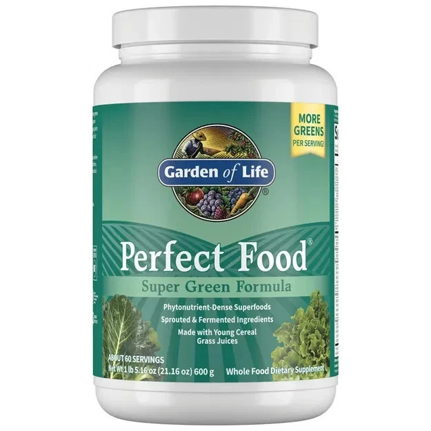 GARDEN OF LIFE Perfect Food Super Green Formula 600g Powder £84.99 ...