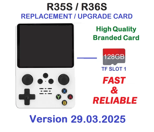 R36S R36H R36 Pro R36XX R35S K36 Console Micro SD 128GB Replacement ...
