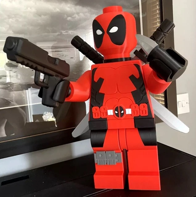 3D PRINTED. 9& Lego inspired Deluxe Deadpool Figure £40.00 - PicClick UK