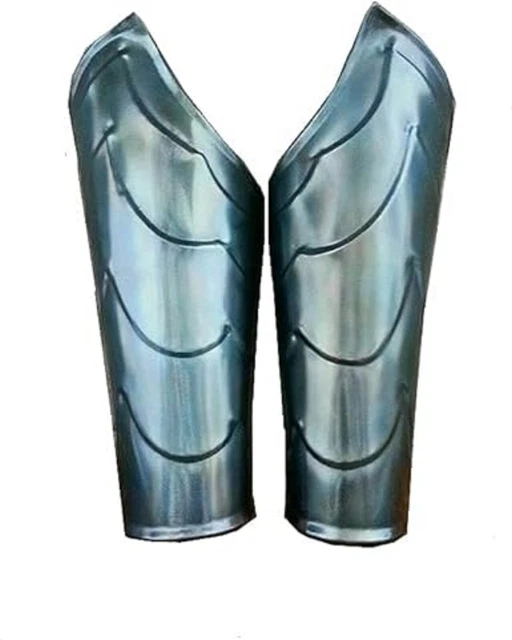 MEDIEVAL KNIGHT ARMOR LARP Hand Greaves Silver $128.80 - PicClick