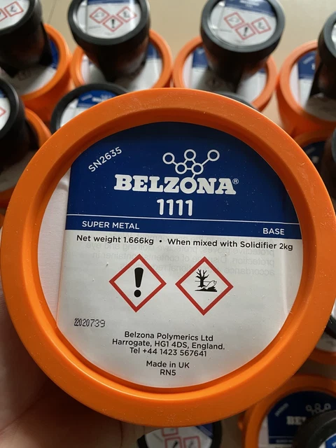 BELZONA 1111 2KG Kit Super Metal Composite Kit 2 Part Epoxy Resin Metal Repair £75.00 - PicClick UK