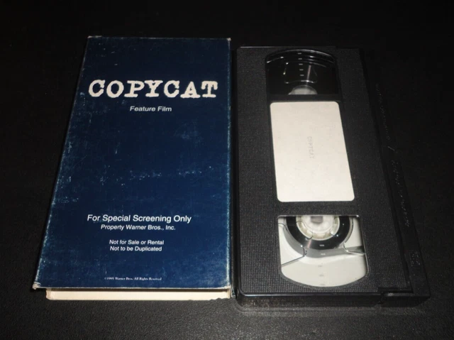COPYCAT (VHS, 1995) Horror FYC Academy Award Oscar Screener Demo Rare ...