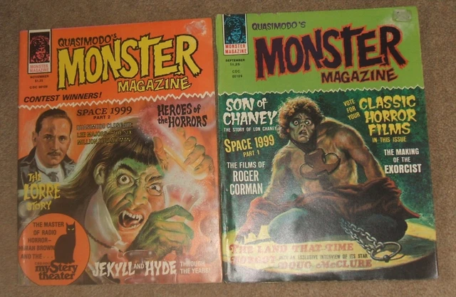 VINTAGE QUASIMODO’S MONSTER Magazines 1975 horror x 2 £9.70 - PicClick UK
