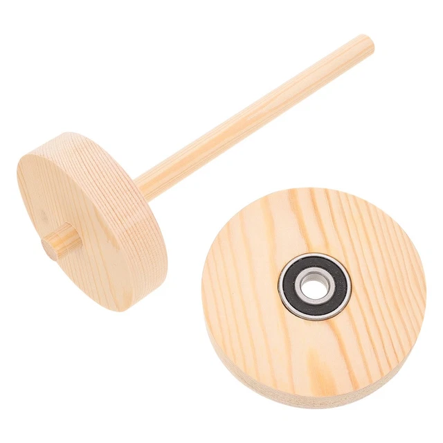 THREAD WOOD RACK Yarn Holder for Winding Knitting Crochet Spindle $26. ...