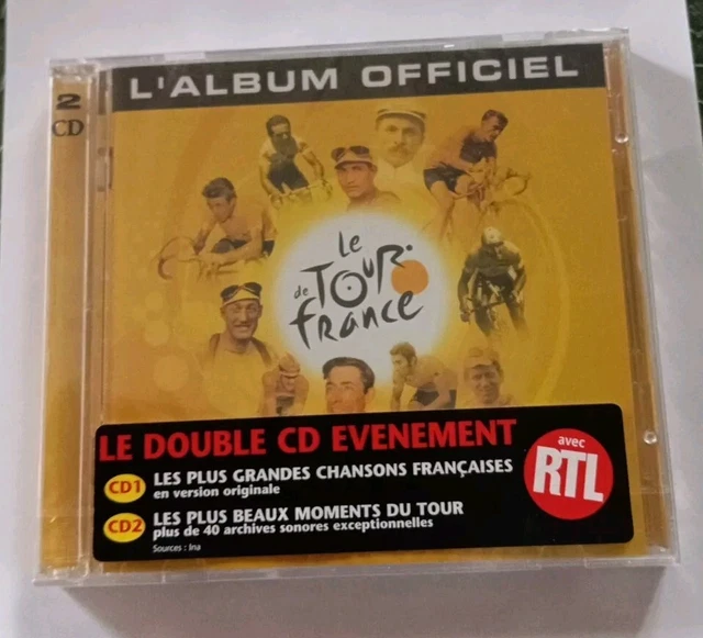TOUR DE FRANCE-L'ALBUM OFFICIEL-2CD , Poulidor, Hinault,Mercks ...
