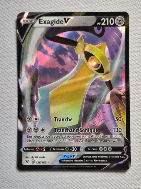 CARTE POKÉMON EXAGIDE V 126/185 Holo EB04 Voltage Eclatant FR EUR 3,90 ...