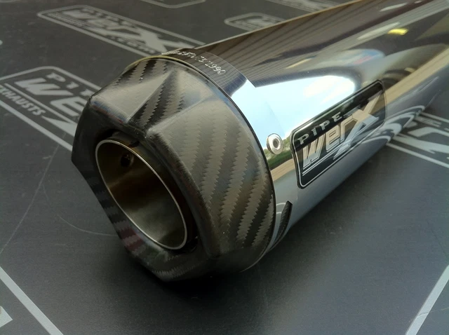 SUZUKI GSXR 1000 K7 K8 ,Stainless Steel GP, Carbon Outlet Race Exhaust Can EUR 516,08 - PicClick FR