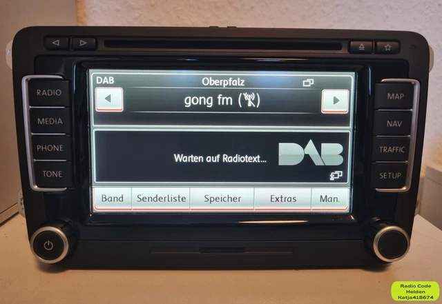VW RNS 510 DAB Radio original Volkswagen Autoradio 1T0035686C Continental + Code EUR 769,99 ...