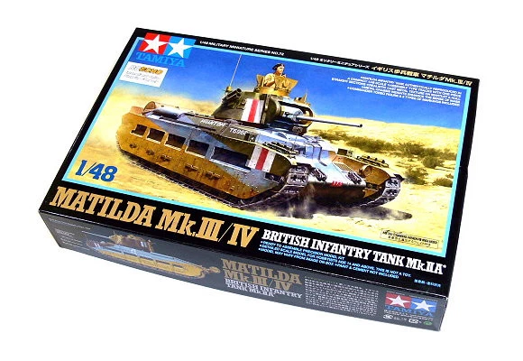 TAMIYA MILITARY MODEL 1/48 Matilda Mk.III/IV British Infantry Tank Mk ...