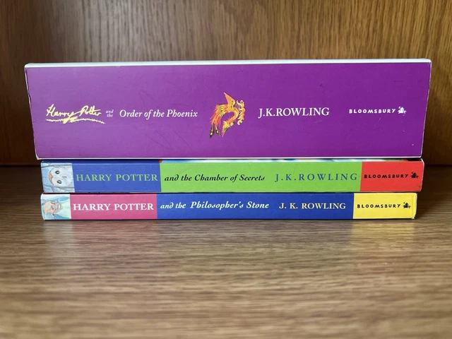 HARRY POTTER BOOK Bundle Philosophers Stone Chamber of Secrets Order of ...