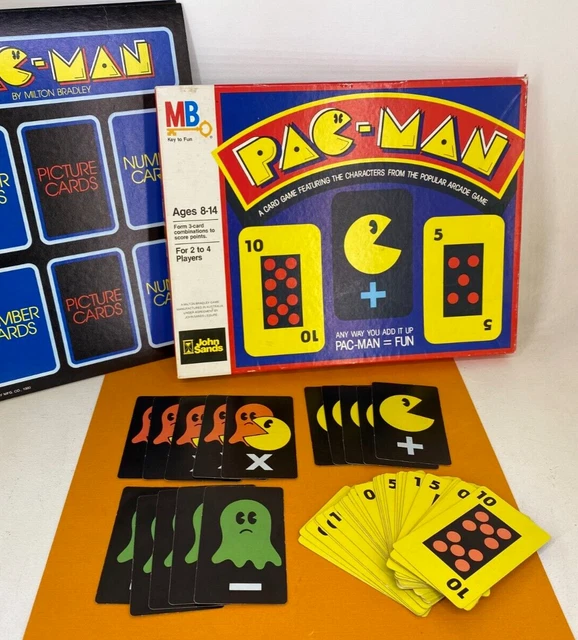 VINTAGE / RETRO Milton Bradley 1980s - Pac-Man - Arcade Card Game $28. ...