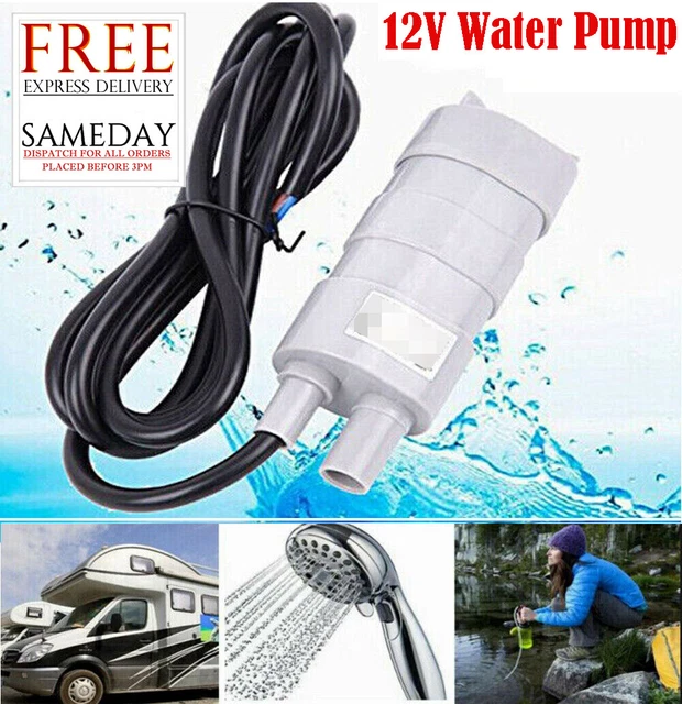 12 VOLT WATER Pump Submersible Caravan Camper Motorhome High Flow Whale ...